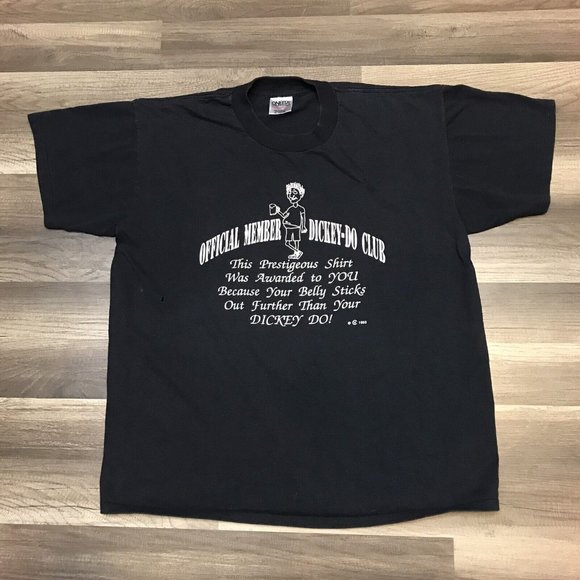 Oneita | Shirts | Vintage Member Dickie Do Club Funny Comedy Single ...